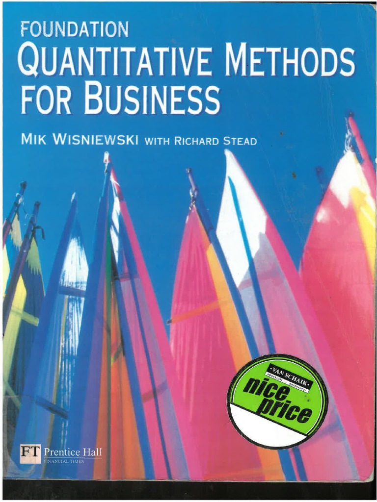 Foundation of Quantitative Methods for Business(2) | PDF