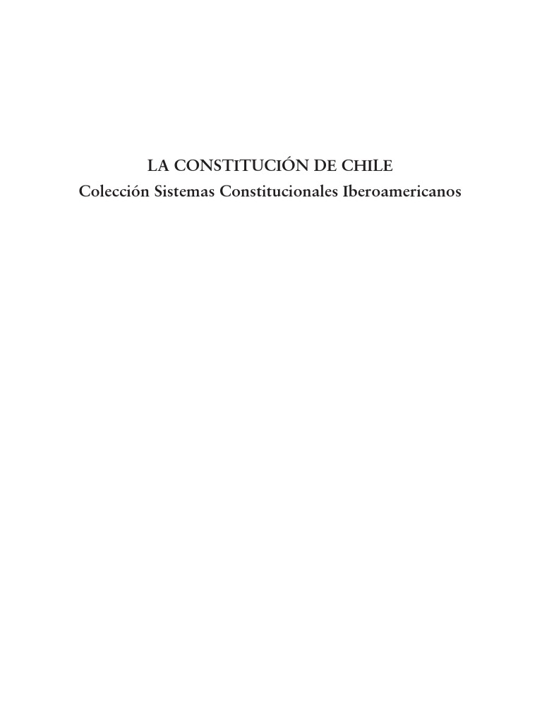 Contreras & Lovera 2020 La Constitución de Chile | PDF
