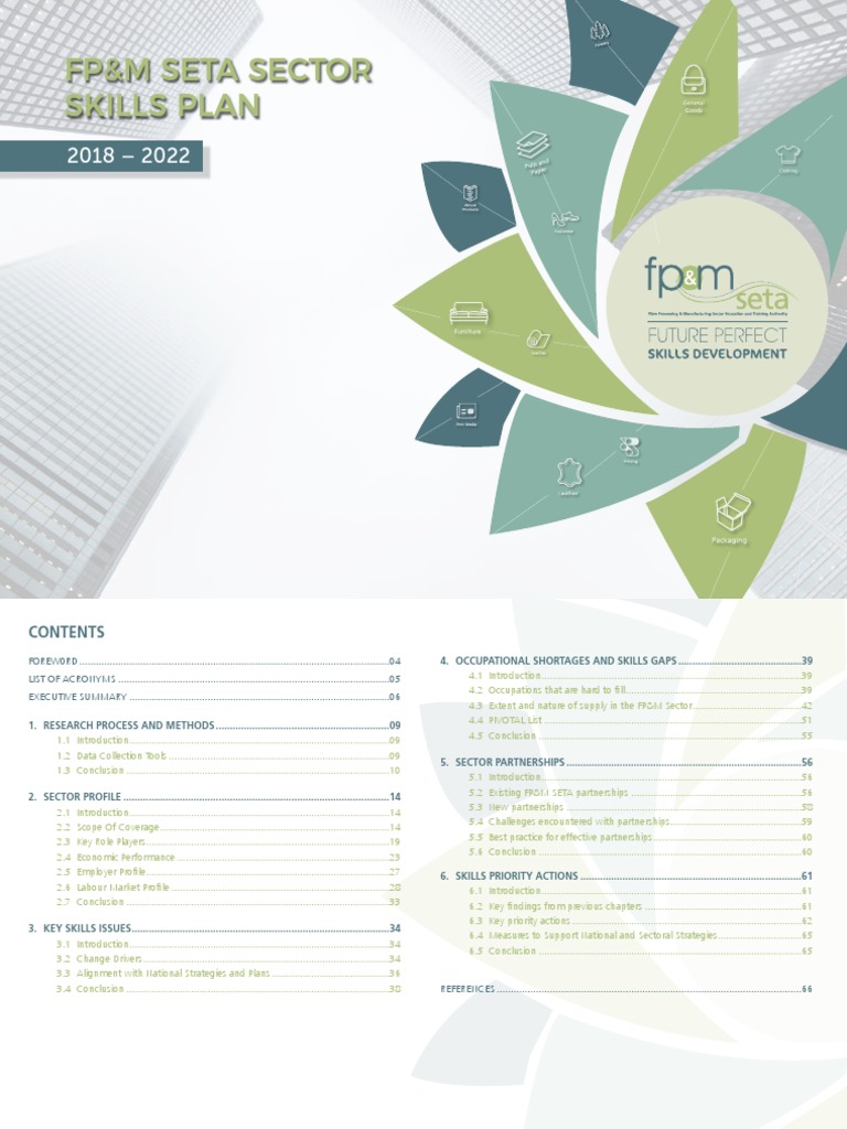 FPM SETA Sector Skills Plan 2018-22 | PDF | Focus Group | Business