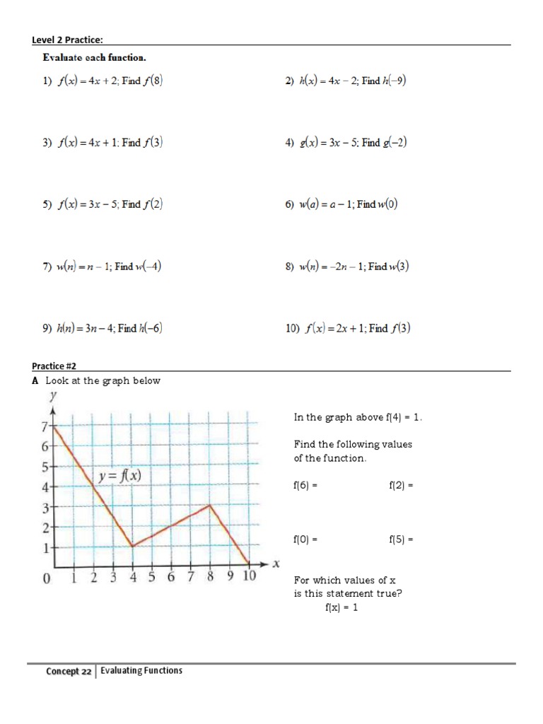 12 12 8th Evaluating Functions Pdf Teaching Methods And Materials Science And Mathematics 