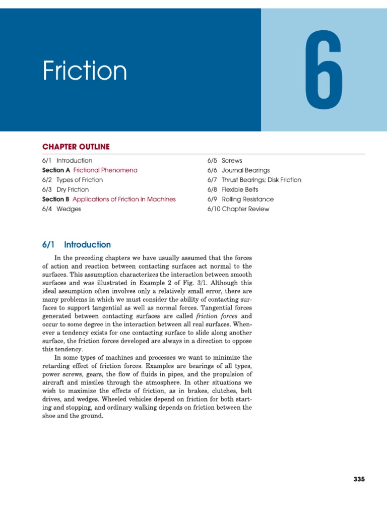 Meriam Kraige Chapter Friction | PDF