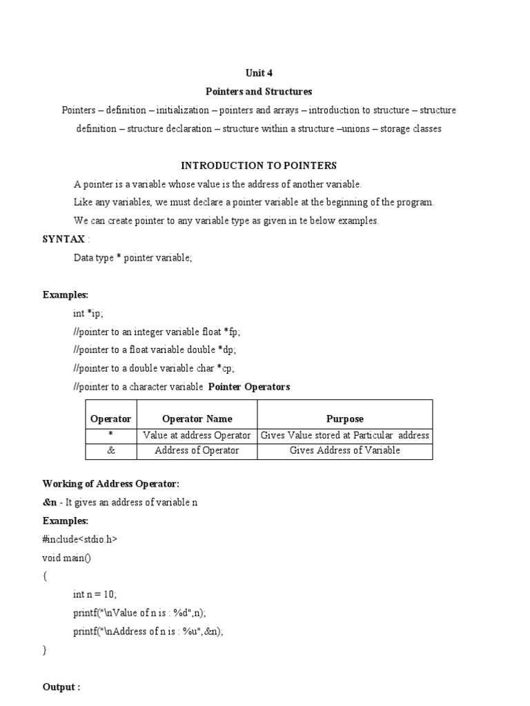 Unit 4 Notes | PDF Unit 4 Notes | PDF