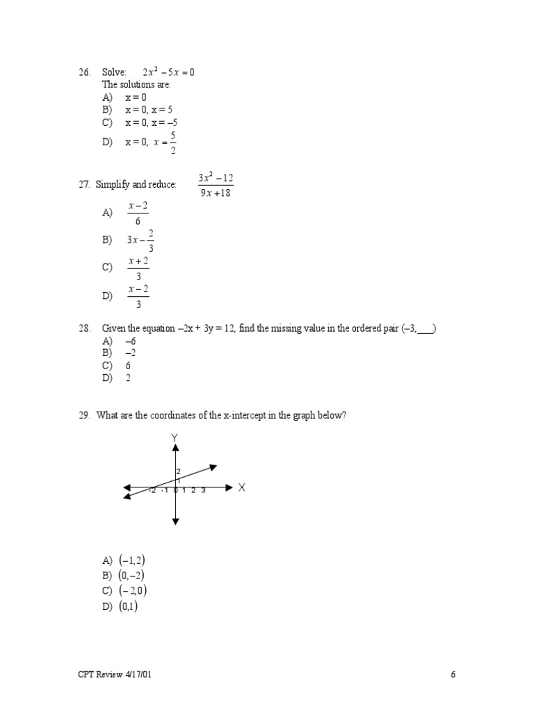 Algebra Practice | PDF | Equations | Mathematics