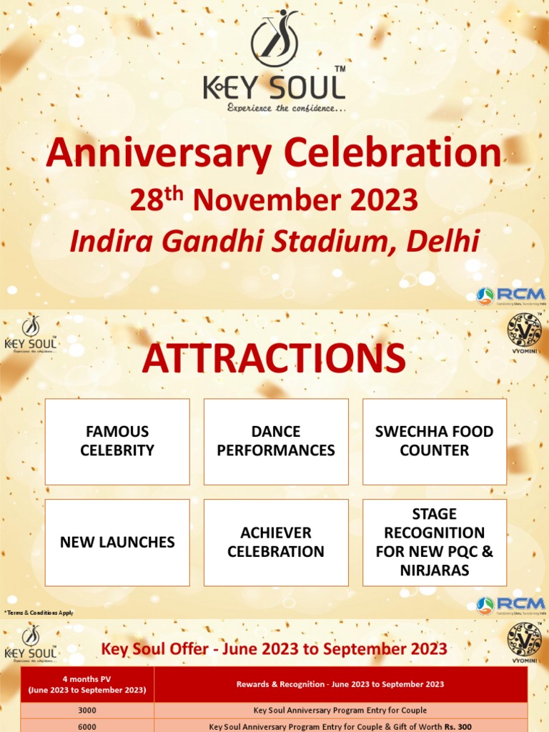 Key Soul Anniversary Celebration 2023 | PDF