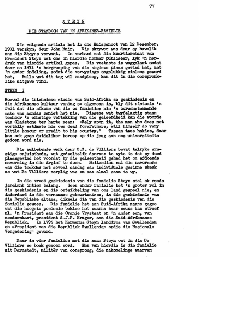 Steyn Familia1 | PDF