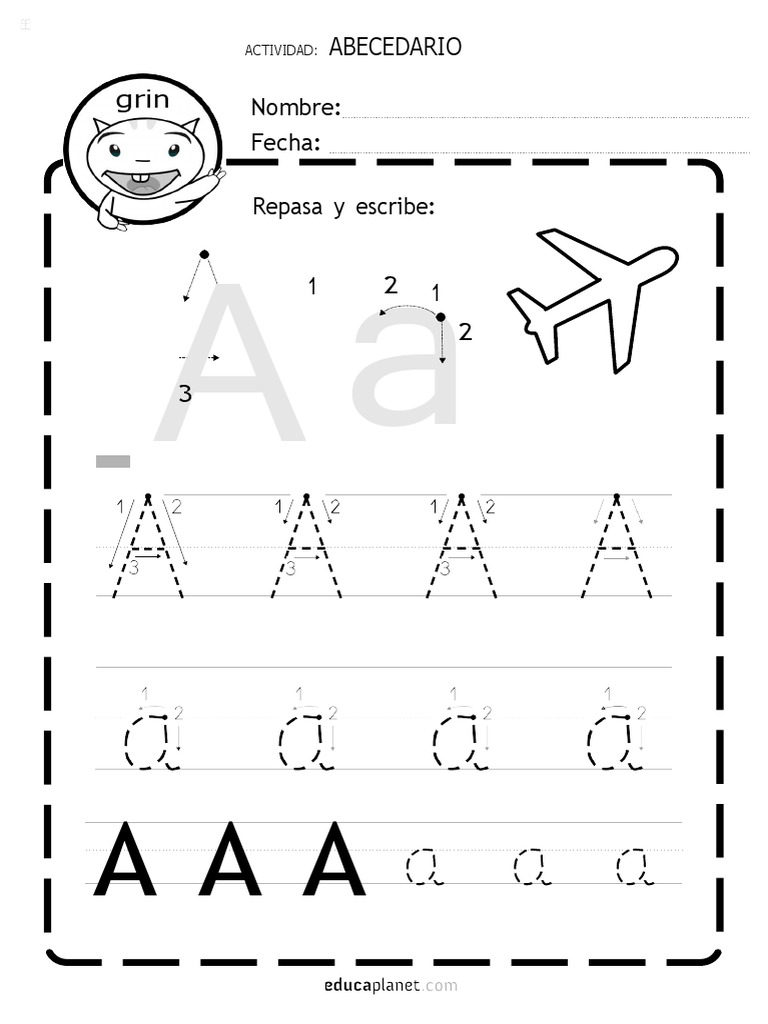 Abecedario Alfabeto Fichas | PDF