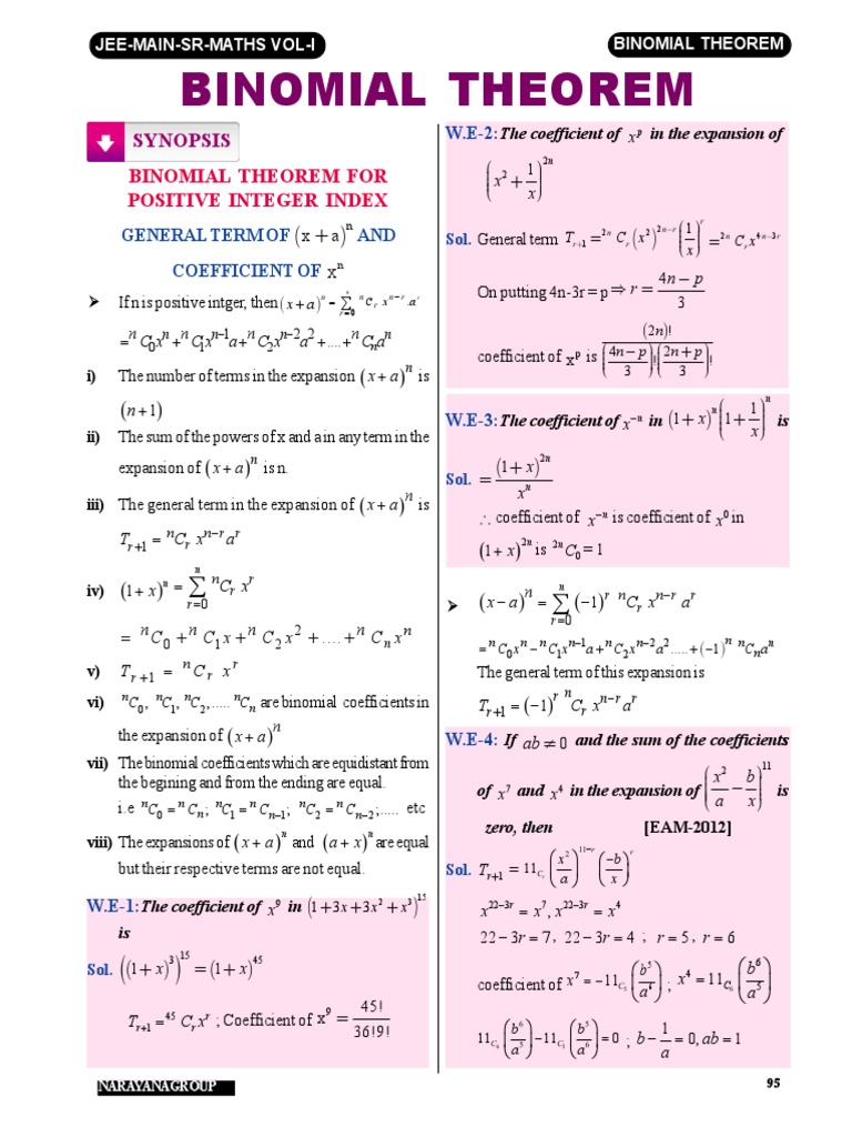 Binomial Theorem | PDF