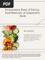 Comparative Study of Rate of Fermentation | PDF | Fermentation | Yeast