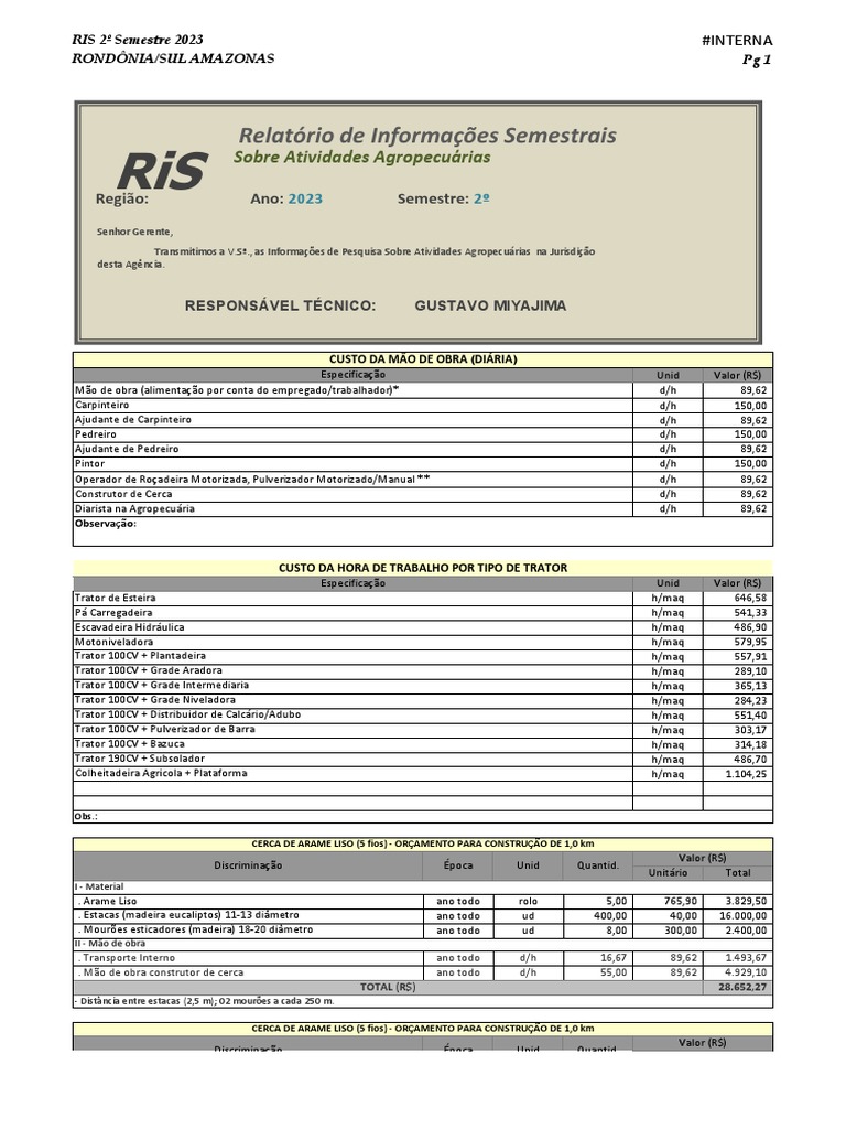 Ris - Ro - 2º Sem 2023 - Rondonia Sul Amazonas | PDF