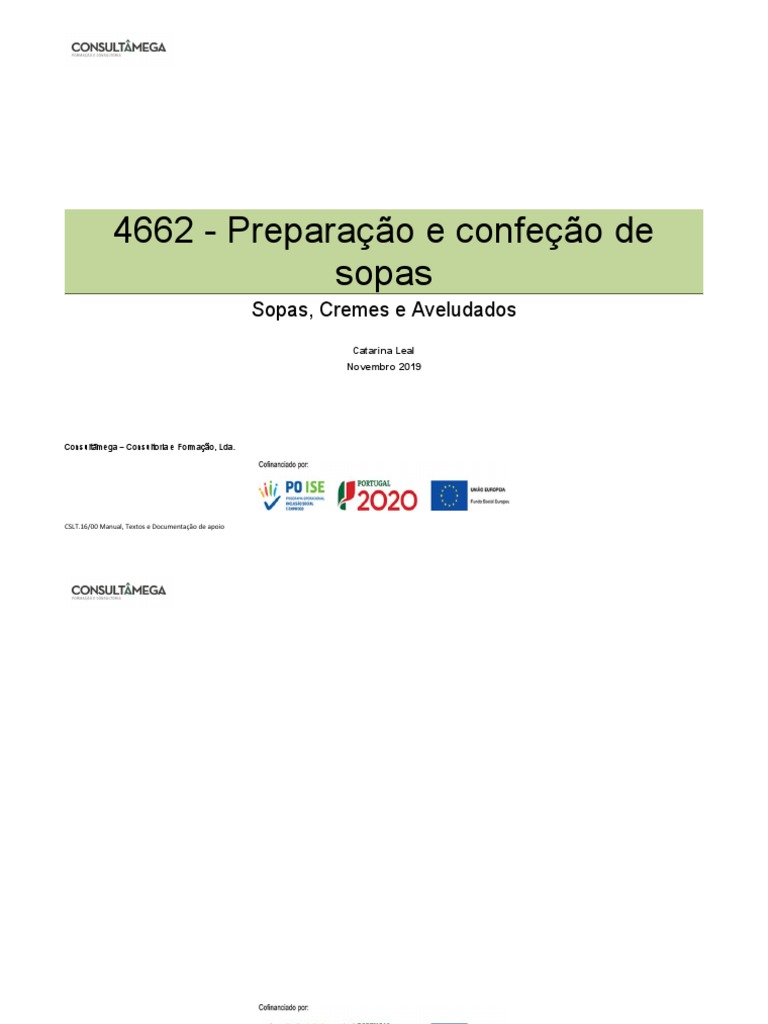 Manual de Sopas | PDF | Caldo | Culinária