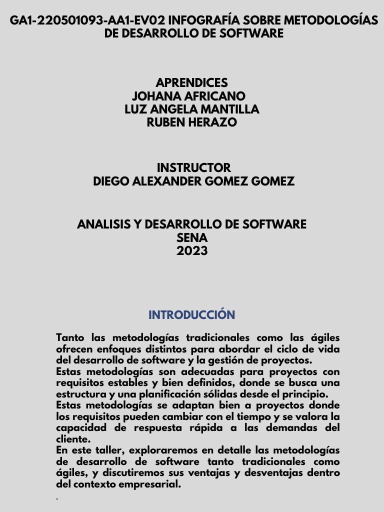 GA1-220501093-AA1-EV02 Infografía Sobre Metodologías de Desarrollo de ...