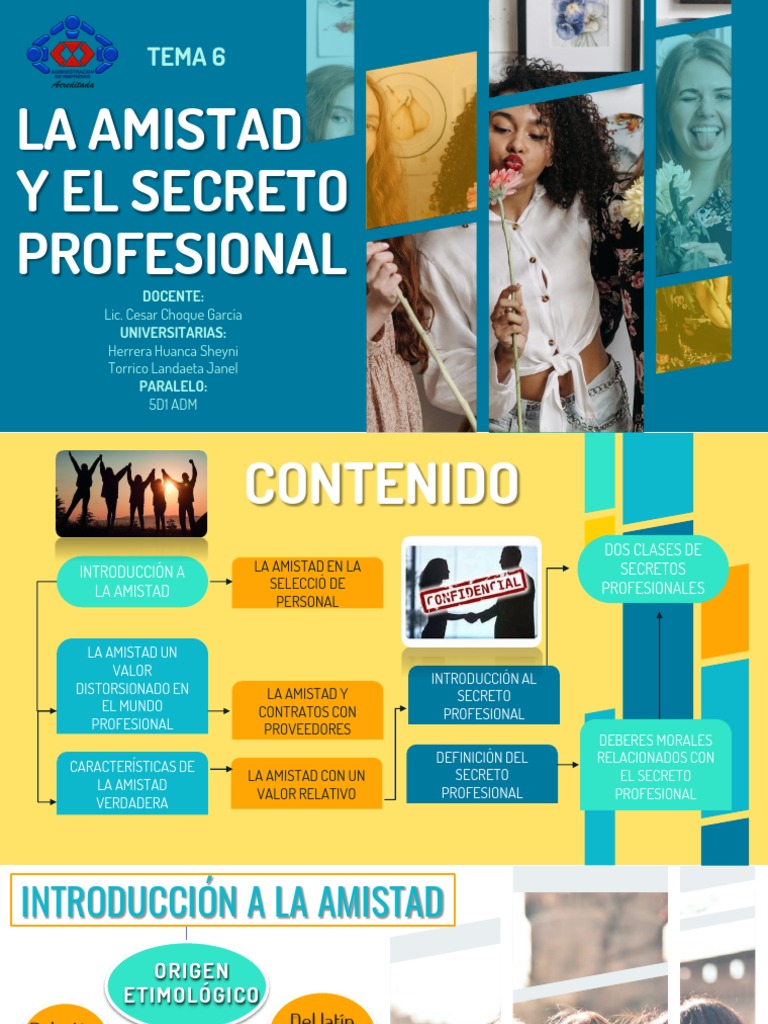 Tema 6 La Amistad y El Secreto Profesional | PDF