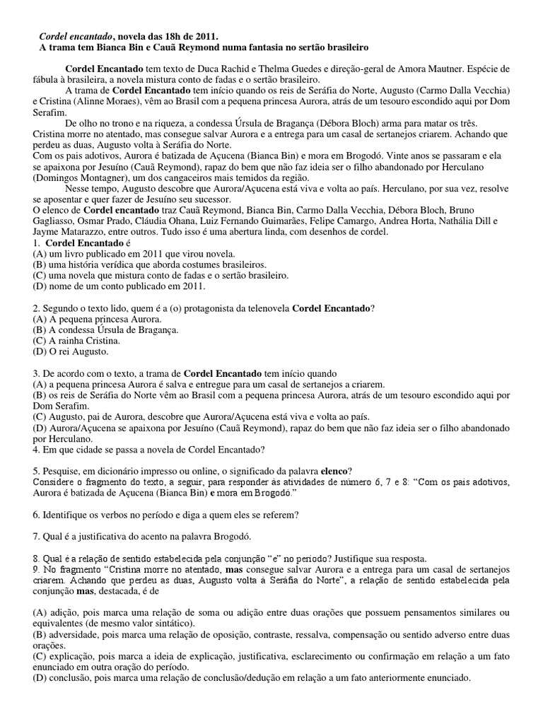 Cordel Encantado | PDF | Clássicos