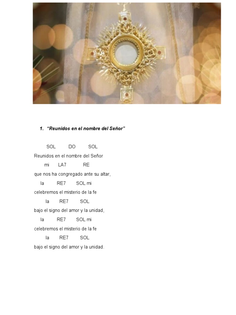 Misa de Corpus Christi 2023 | Descargar gratis PDF | Cristo (título) | Misa (liturgia)