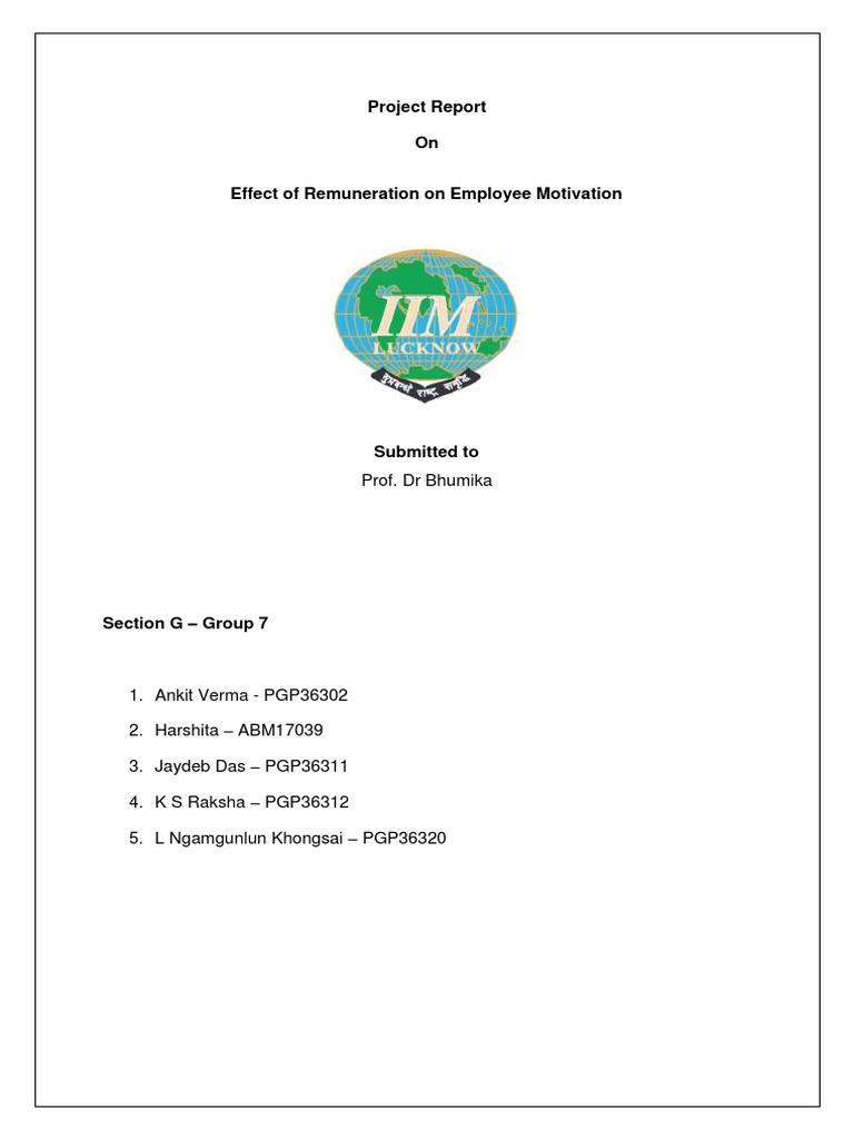 Group7 Bio Project Report | PDF | Methodology | Motivation