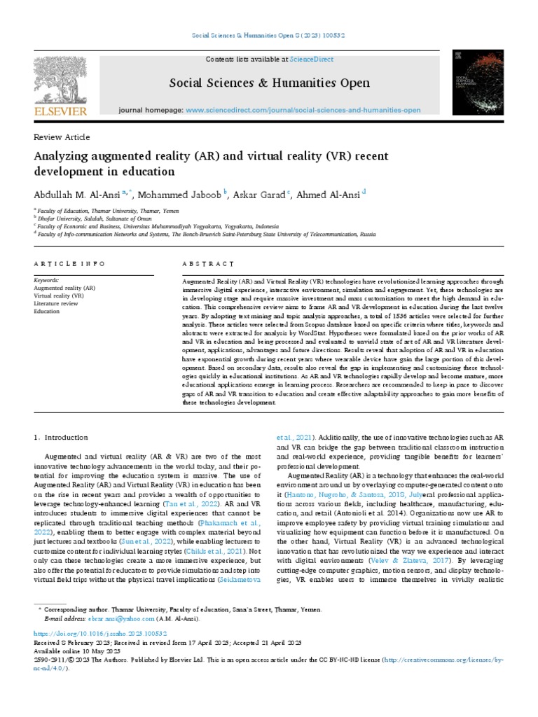 Ar VR Research | PDF