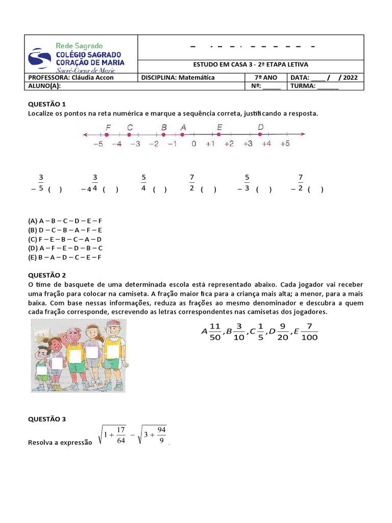 MAT 7 EC3 ATIV 2EL 2023 Revisado | PDF