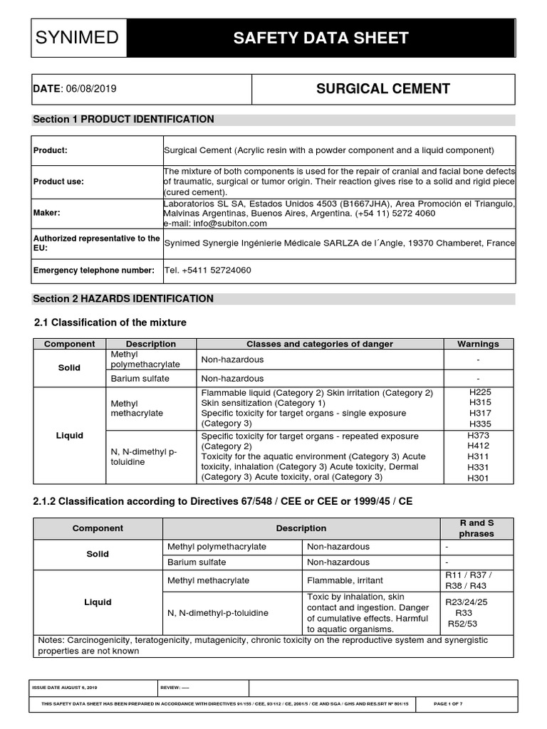 MSDS 2022 | PDF | Toxicity | Combustion