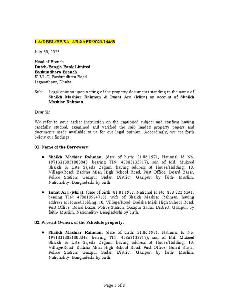 Vetting - Revised | PDF | Mortgage Law | Private Law