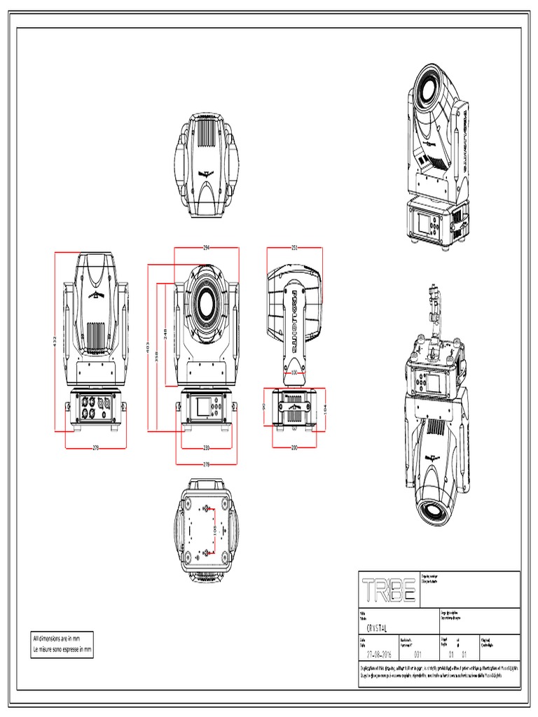 Crystal Technical Drawing | PDF