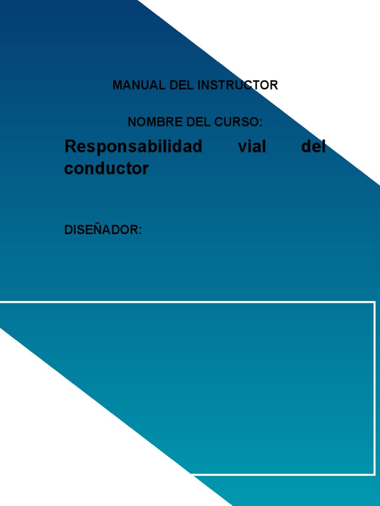Manual del instructor- | PDF | Motocicleta | Licencia de conducir