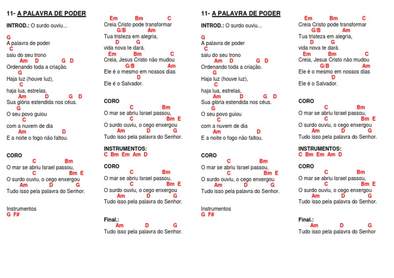 11 A PALAVRA DE PODER Cifrado | PDF