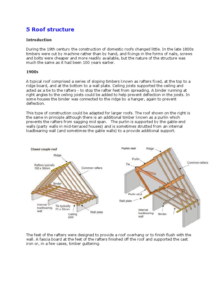 5 Roof Structure Types Explained | PDF | Roof | Truss