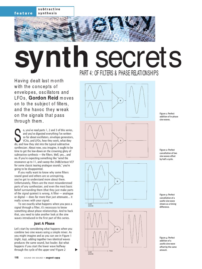 SOS - Synth Secrets - Filters and Phase Relationships-4 | PDF | Phase ...