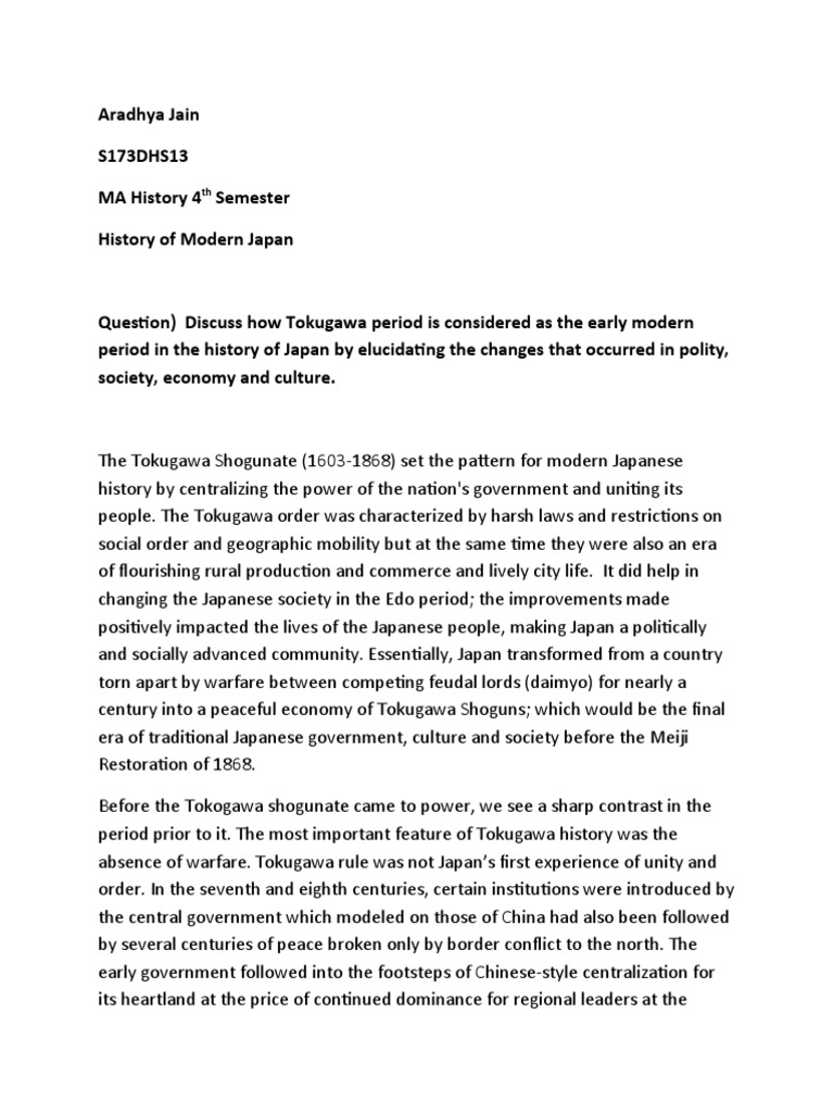 Tokugawa | PDF | Politics | History