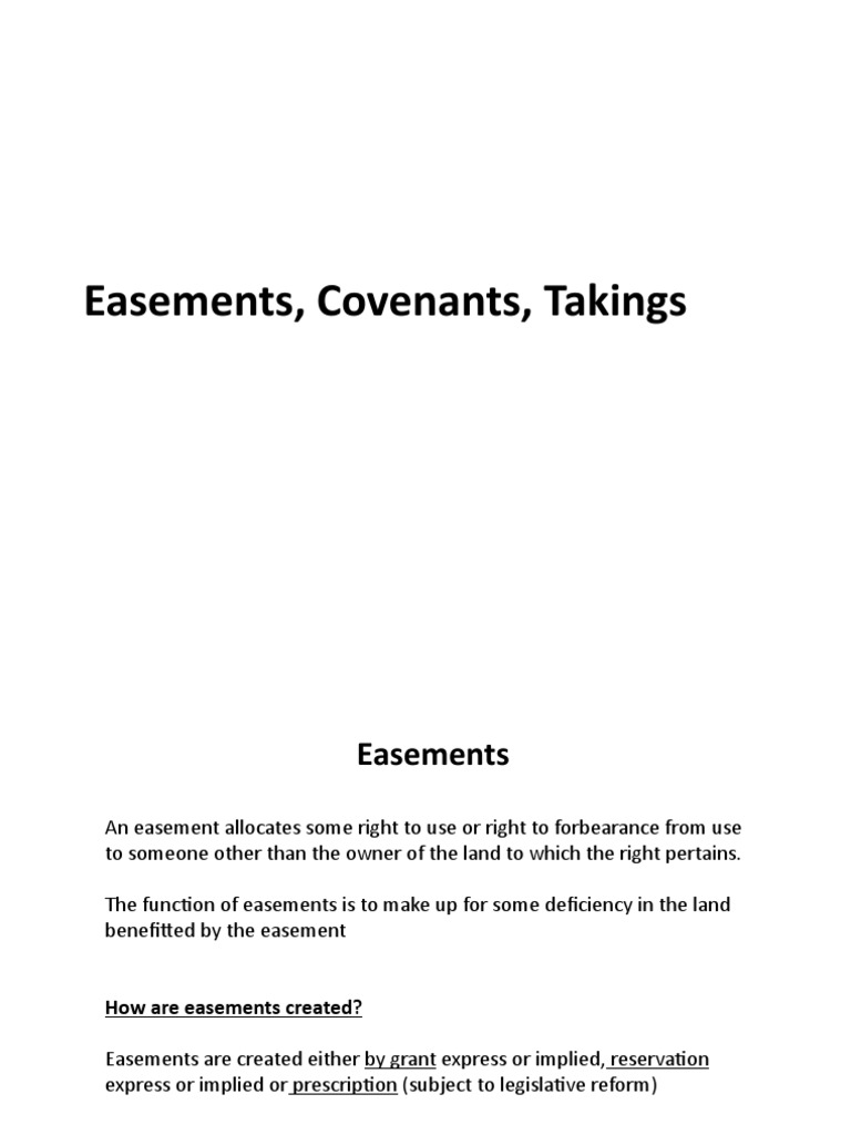 Real Estate Easements Explained | PDF | Business | Home & Garden