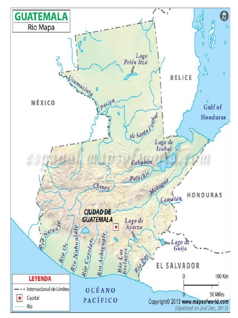 Mapa Rios de Guatemala | PDF