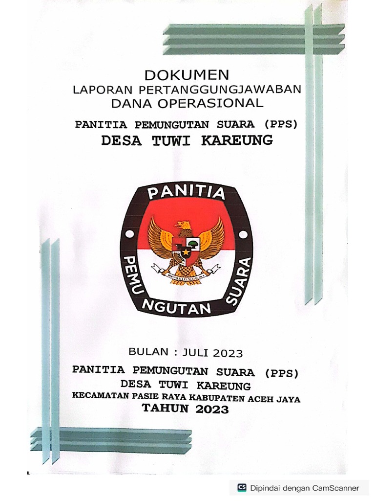 LPJ Bulan Juli 2023 Pps TW - Kareung | PDF