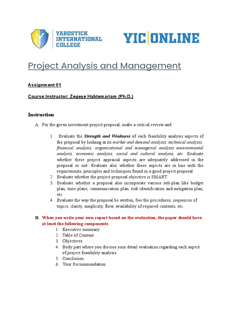 PAM Assignment 01 | PDF