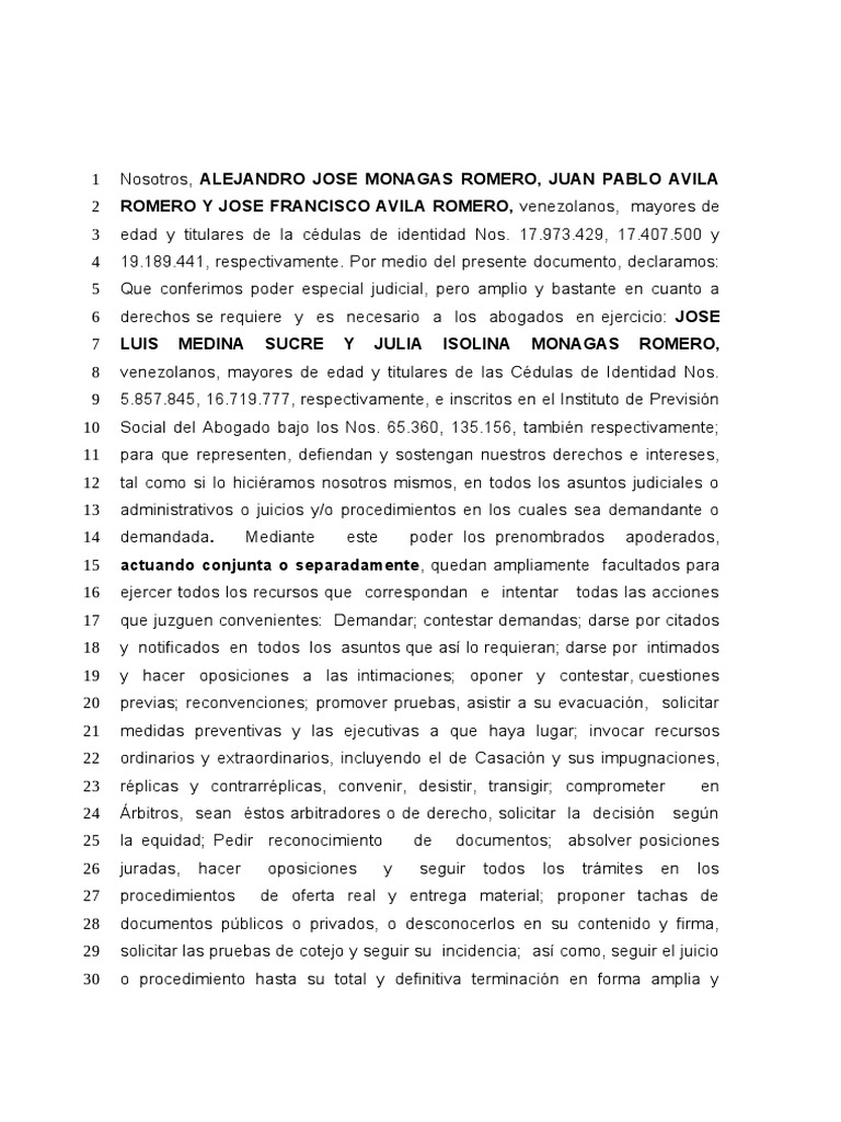 Poder para Abogado | PDF | Justicia | Crimen y violencia