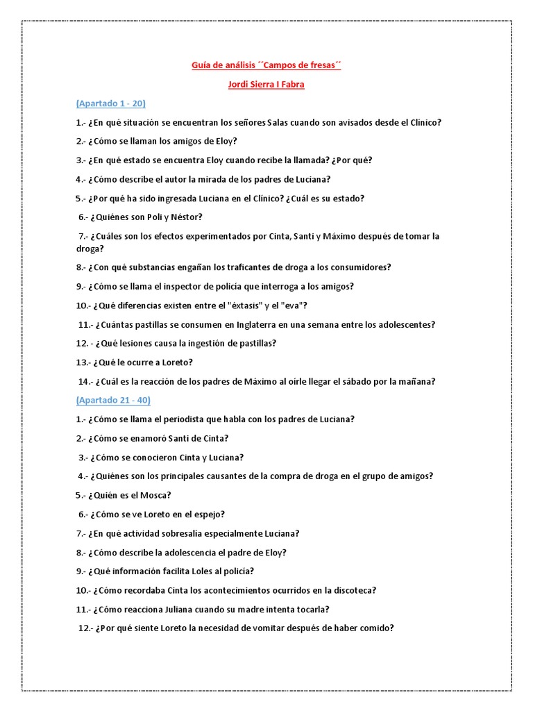 Campos de fresas guia de analisis y tp de integracion | PDF | Bulimia ...