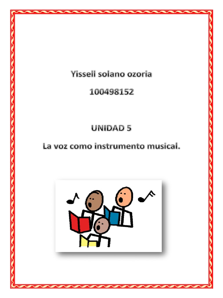 La Voz: Instrumento Musical Esencial | PDF | Respiración | Instrumentos ...