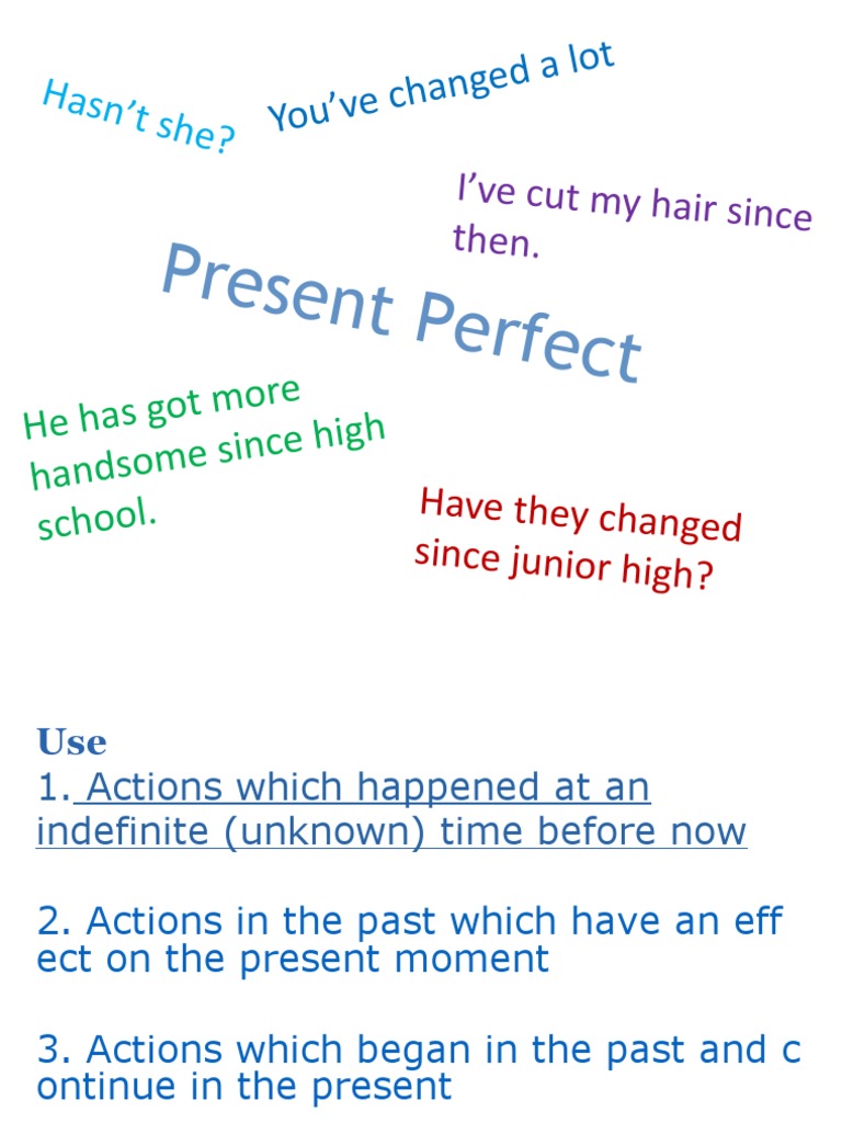 Present Perfect (Explanation) | PDF | Verb | Perfect (Grammar)