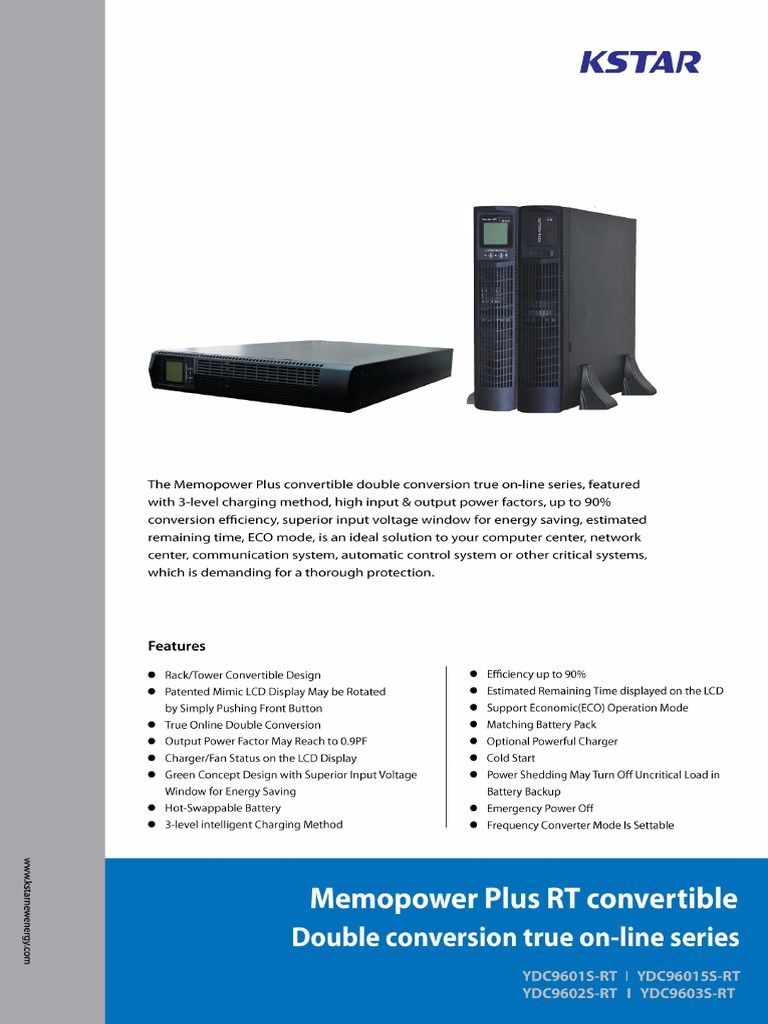Ydc9600s-Rt 120v-Ul) 1K-3K Datasheet | PDF