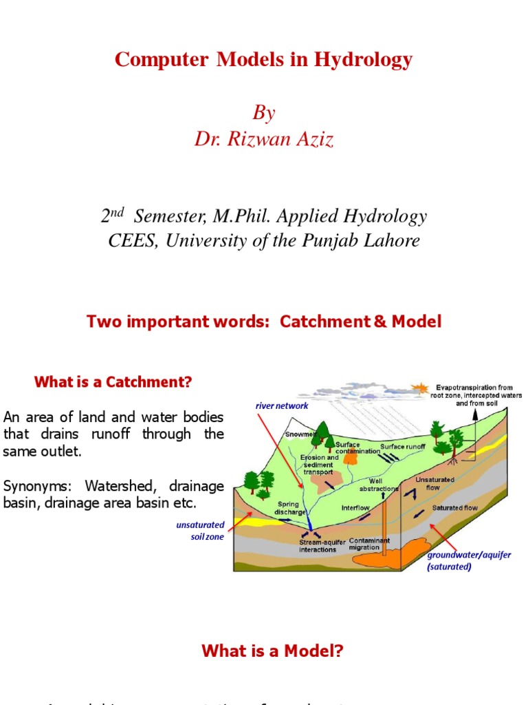 Computer Models in Hydrology 1 | PDF | Teaching Methods & Materials ...