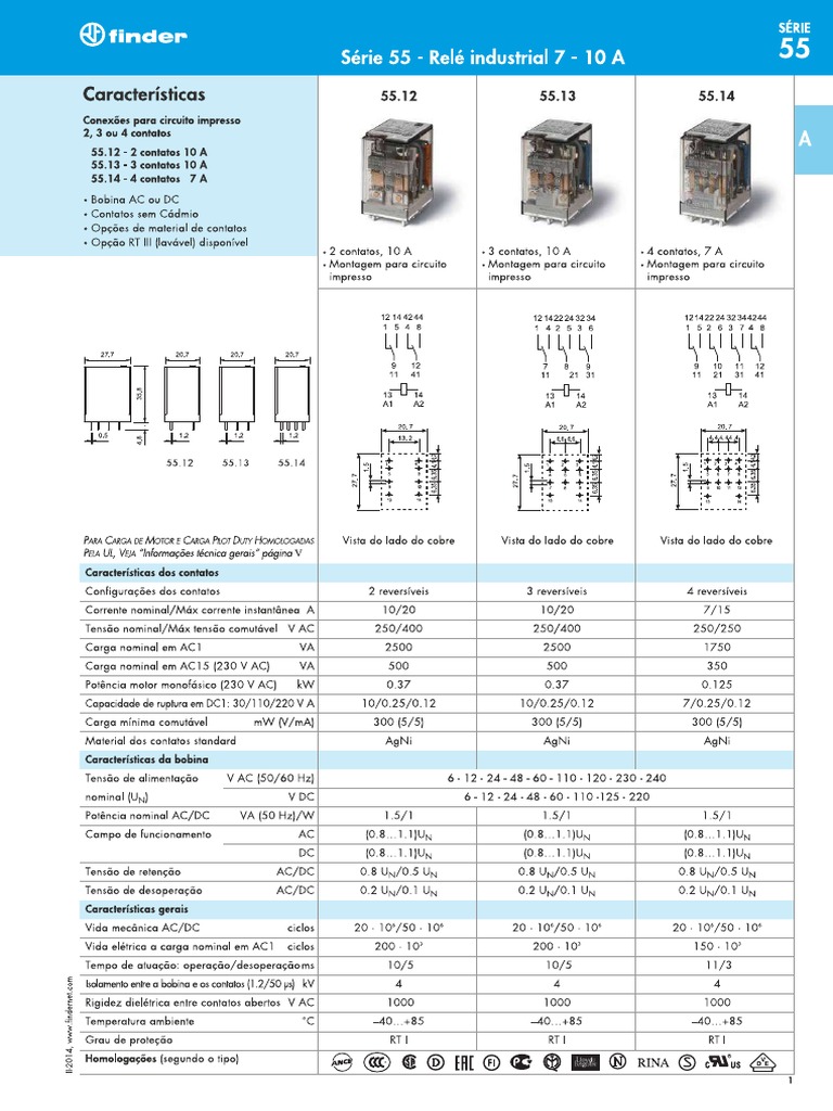 Datasheet Relé | PDF