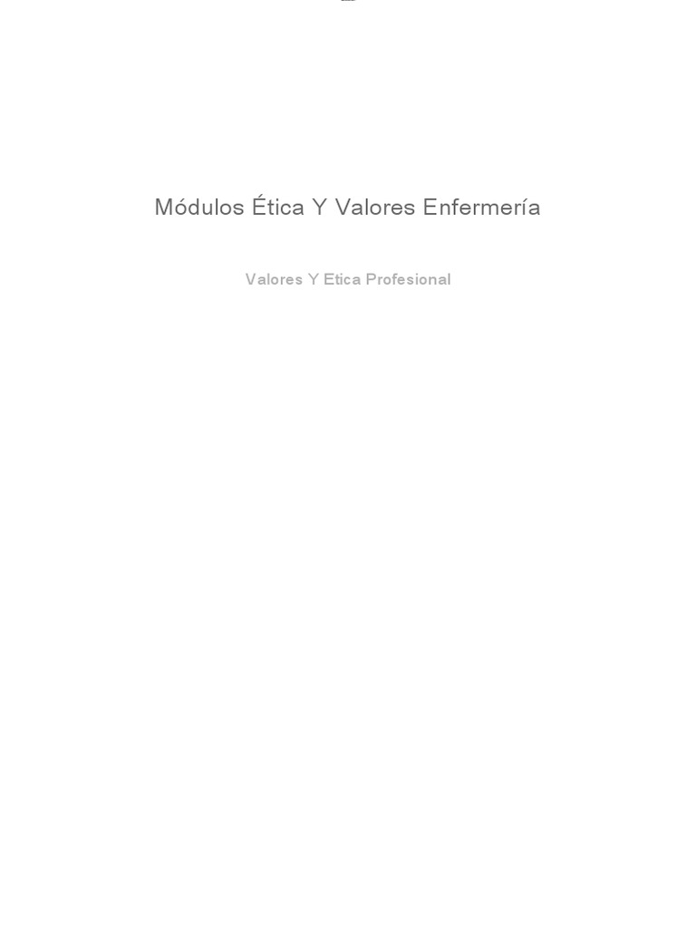 Modulo de Etica y Valores | PDF Modulo de Etica y Valores | PDF