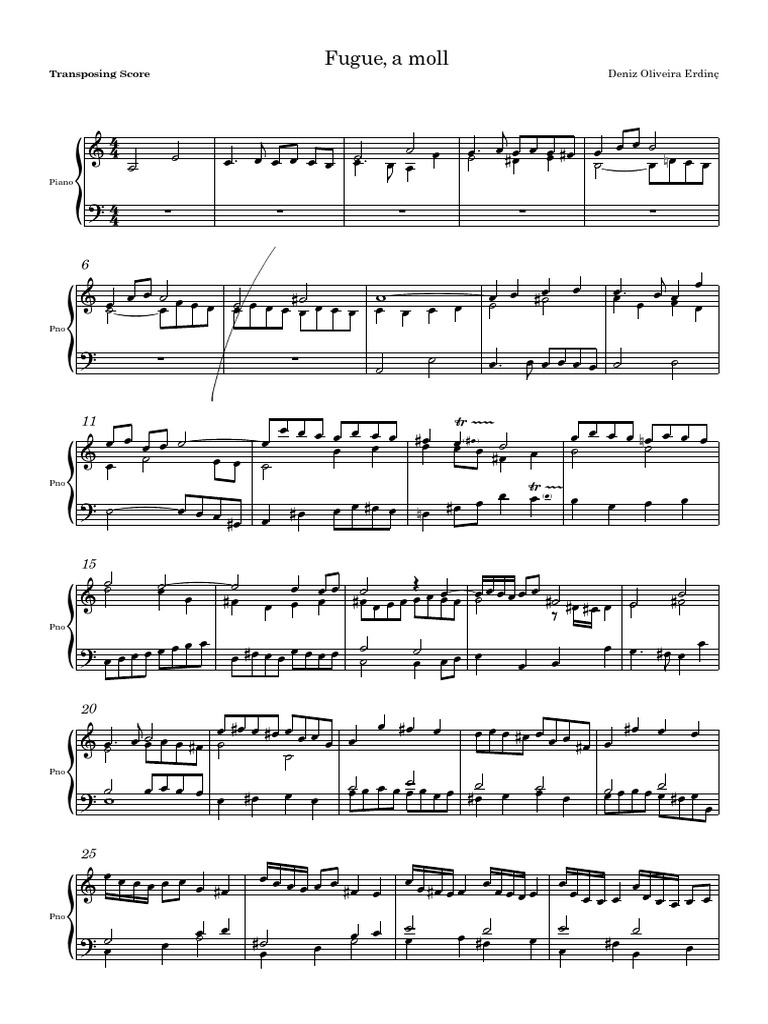 Fugue, A Moll | PDF