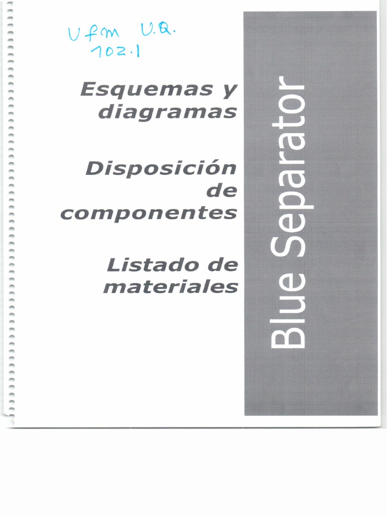 Esquema Diagramas Blue Separator (Transmisor) | PDF