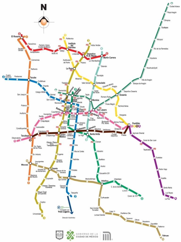 Mapa Del Metro de La CDMX | PDF