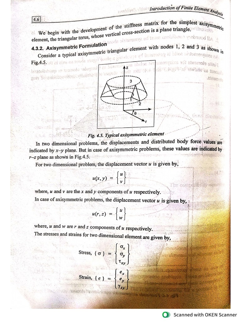 Unit3 Axisymmetric Element | PDF