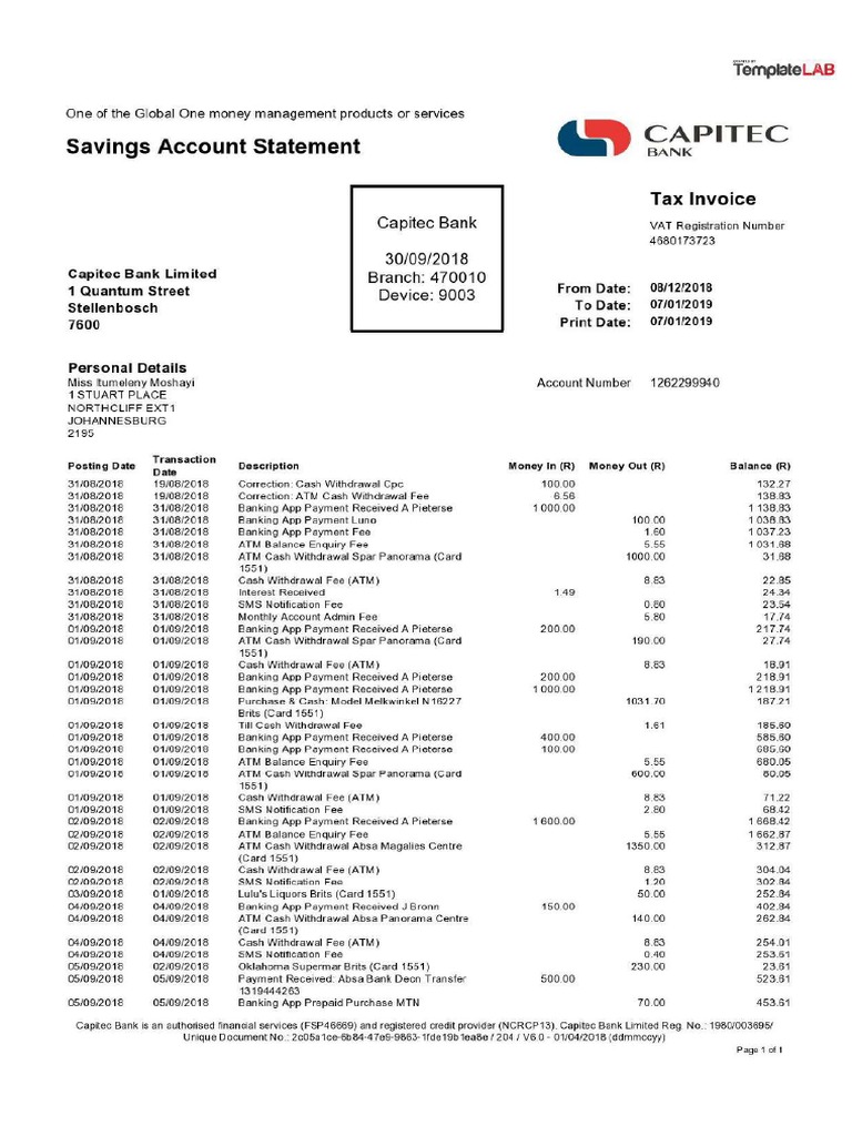 Capitec-Bank-Statement-TemplateLab.com_ | PDF