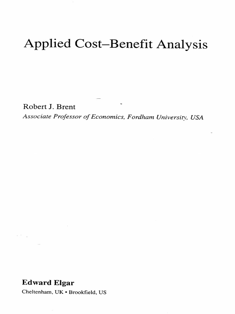 Applied Cost Benefit Analysis - Brent | PDF