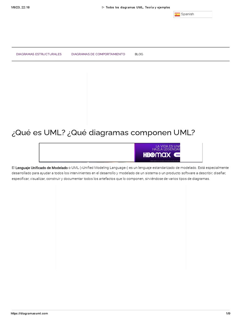 Todos Los Diagramas UML. Teoría y Ejemplos | PDF | Lenguaje de modelado unificado | Software
