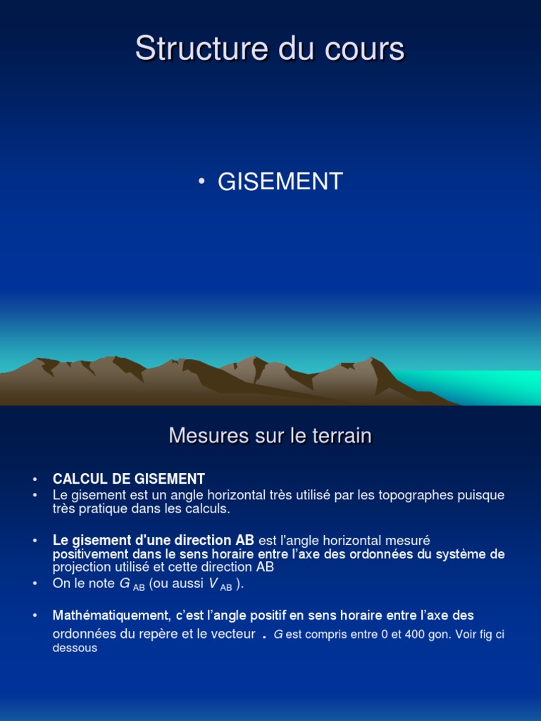 Calcul de Gisement | PDF