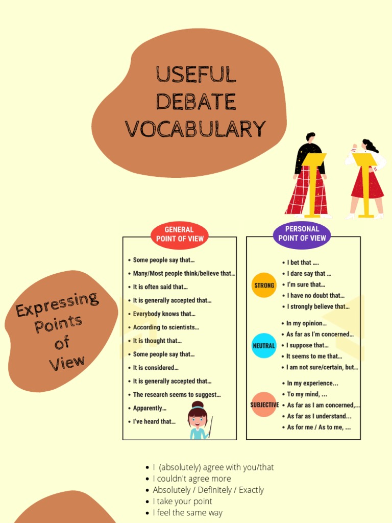 Useful Debate Vocabulary | PDF